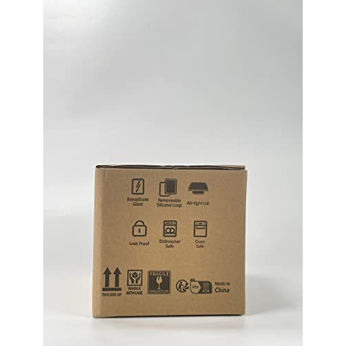 Luvan 60oz Large Glass Food Storage Containers with Lids,Glass Meal Prep Containers/Bento Boxes/Lunch Containers,BPA Free & Leak-Proof for Microwave,Oven,Freezer and Dishwasher Safe(2Pcs)