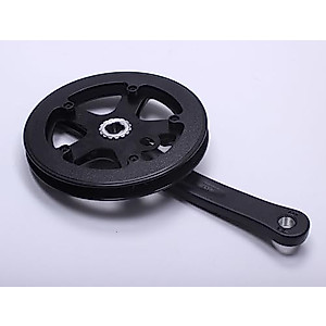 PROWHEEL Bike Crankset,36T 170MM Bike Crank Arm Set,Double ChainWheel and Replacement Chain Guard,Compatible with City Bike,MTB,Electric Bicycle,Cargo,Folding Bike