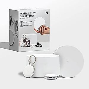 SHARPER IMAGE Auto Keyfinder Magnetic Smart Tracker and Storage, Find Lost Keys, Keychain Attachment