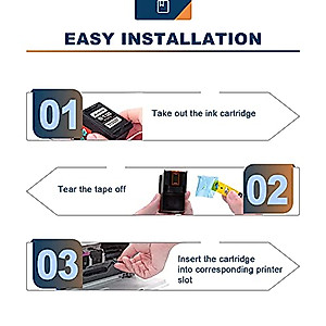 Ankink High Yield 61xl Black Color Ink Cartridge Combo Pack HP 61 HP61 XL Hp61xl Print Ink for HP Envy 4500 5530 4502 5535 5534 officejet 4630 4635 Deskjet 1000 1010 1510 Printer(1Black 1Tri-Color)