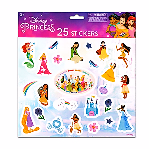 kidstinct Disney Princess Educational Toy Bundle Disney Princess Memory Game Set - Disney Princess Matching Game with Disney Stickers and More (Disney Learning Toy)