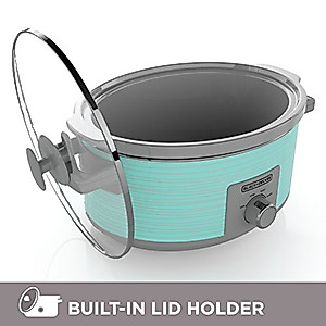BLACK+DECKER SC2007D Slow Cooker, 7 quart, Teal Wave