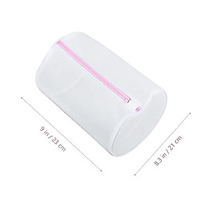 SOLUSTRE Garment Bags Mesh Washing Cylindrical Household Zipper and Bras Laundry Bags Socks Bra Bag Organizer Machine for Underwear Wash Delicates Travel Intimates Garment Bag