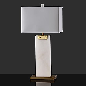 Safavieh Couture Lighting Collection Morgen Handmade Gold/White Alabaster 30-inch Table Lamp