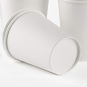 TashiBox Thick Espresso Cups Travel to Go, 200 Count (Pack of 1), White