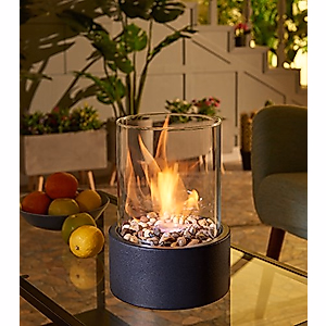 Danya B. Indoor/Outdoor Portable Tabletop Fire Pit – Clean-Burning Bio Ethanol Ventless Fireplace - Small