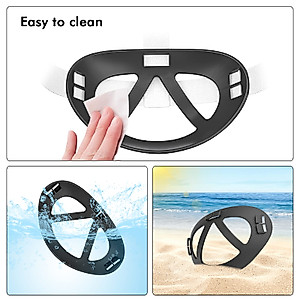 Head Back Padding for Oculus Quest 2, Gravity Pressure Balance Cushion Comfortable Soft TPU Pad for VR Head Strap, Non-Slip Head Protector VR Accessories