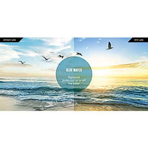 Revo Sunglasses Crawler: Polarized Performance Rectangle Sport Wrap Frame, Clear Crystal Frame with Blue Water Lens