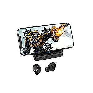 HayKee Wireless Earbuds, Bluetooth 5.0 in-Ear TWS Stereo HiFi Headphones with 5000mah Smart LED Display Charging Case. Auto Pairing/Touch Control/Built-in Dual Mic/IPX7 Waterproof/Long Battery Life