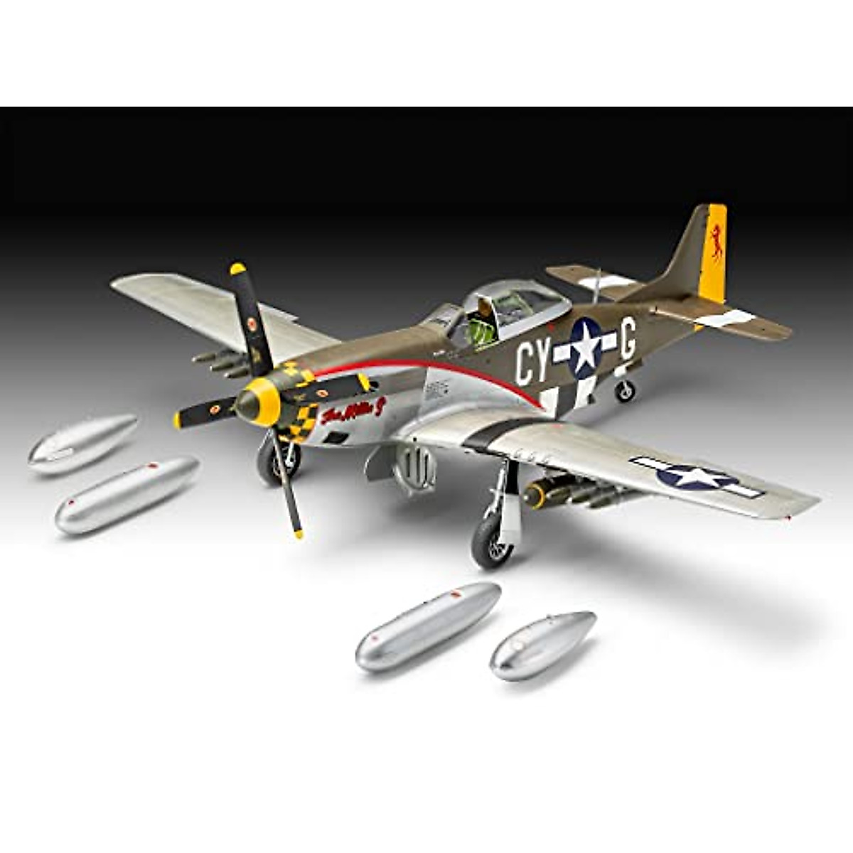 Revell 03838 P-51D-15-NA Mustang Late Version 1:32 Scale Unbuilt/Unpainted Plastic Model Kit
