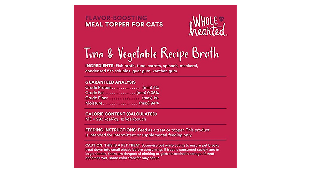 WholeHearted Cat Meal Topper Broths Variety Pack - Boost Flavor & Hydration