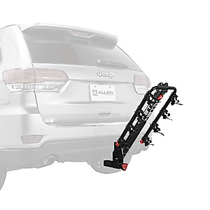 Allen Sports Deluxe Locking Quick Release 4-Bike Carrier for 2 Inch Hitch, Model 542QR, Black