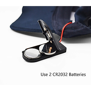 Hands Free LED Baseball Cap Hat for Outdoor Jogging Hip Hop Party Holiday Blue