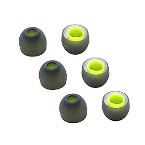 Replacement Silicone Ear Tips for Jaybird BlueBuds X, X2 Headphones. Includes 3 Pairs (Medium).