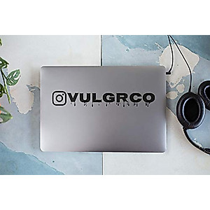 VulgrCo Custom Social Media Decal Stickers Customized Name Username Logo Brand Vinyl