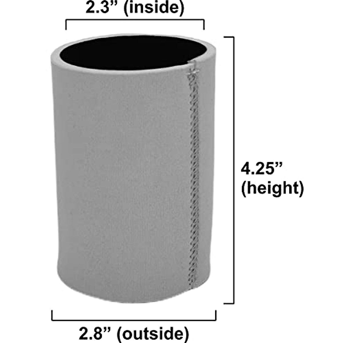 Blank Neoprene Full Bottom Can Coolie (Variety Color 10 Pack)