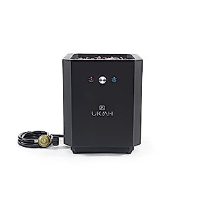 UKIAH The Note Plus - Deluxe Portable Gas Fire Pit with Patented 2.0 Beat to Music Sound System, Black (TK-1053-NP)