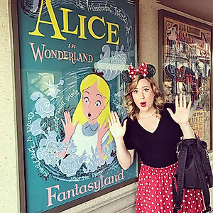 JIAHANG Polka Dot Mic Mouse Ear Headband Sequin Bow Costume Headwear Amusement Park Headpiece for Women Girls