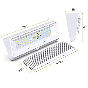 Leisure LED 2 Pack RV Exterior Porch Utility Light with Switch XL 12v 650 Lumen Lighting Fixture. Replacement Lighting for RVs, Trailers, Campers, 5th Wheels White Base Clear Lens (White, 2-Pack)