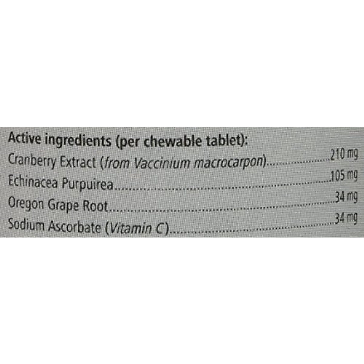 PALA TECH Cranberry Plus 60 Chewable Tablets for Dogs & Cats (Pack of 2)