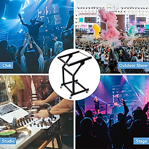 AW 9UX DJ Mixer Stand Rack Mount Stage Cart Audio Rack Music Equipment Studio Party Show