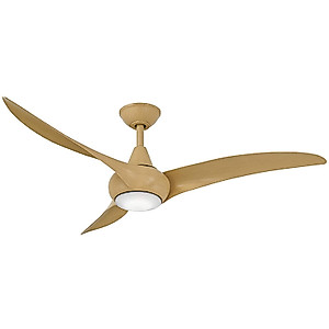 Minka-Aire F844-MP Light Wave 52 inch Ceiling Fan with Remote Control, Maple Finish
