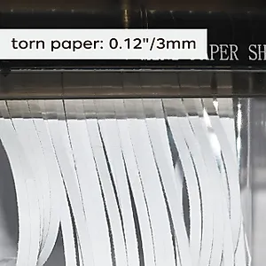 JIKIOU Mini Hand Shredder Portable Paper Shredder Manual Shredder Documents Paper Cutting Tool Home Office Desktop Stationery Black