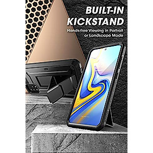 SUPCASE Unicorn Beetle Pro Series Designed for Samsung Galaxy A51 Case (Not Fit A51 5G Version), Full-Body Rugged Holster & Kickstand Case with Built-in Screen Protector (Black)