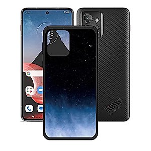TPU Cover for Motorola ThinkPhone, Black Flexible Silicone Slim fit Soft Shell Cute Back Case Bumper Rubber Protective Case for Motorola ThinkPhone (6,6") - KE50