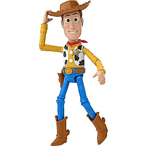 Mattel Disney Pixar Toy Story Toys, Launching Lasso Woody Action Figure, Collectible Gifts for Kids