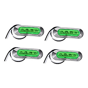 Milisten Lights 4pcs Boat Truck Light Directional Lamp Trailer Kit Signal Green Turn Signal Abs Warning Light Truck Side Light