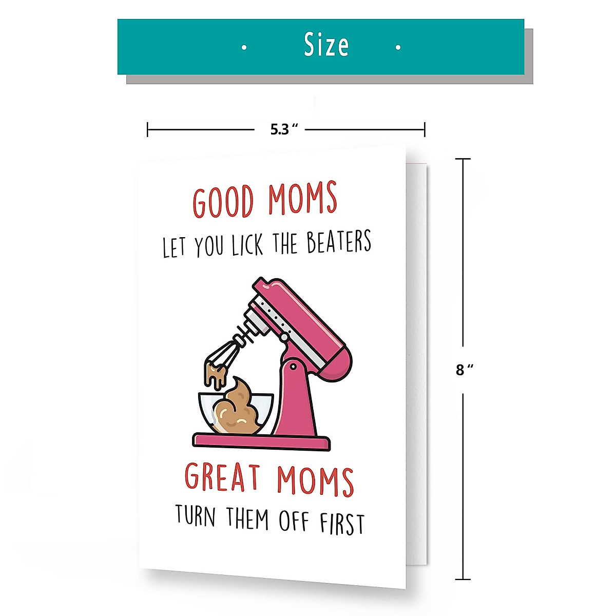 Funny Mother’s Day Card for Wife, First Birthday Card for Mom, Unique Mothers Day Cards Gifts for Women, Cute Mother Birthday Card from Daughter Son
