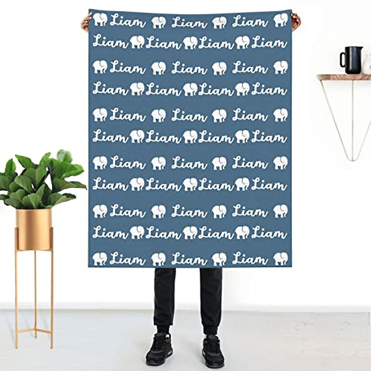 WTCWY Custom Baby Blankets for Girls Boys with Name Personalized Baby Blankets with Name Personalized Blankets for Kids Personalized Baby Items Personalized Baby Girl Boy Gifts