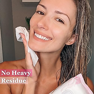 mivida Makeup Remover Wipes | Bulk Pack of 4 | Alcohol Free, Fragrance Free | Hypoallergenic, Vitamin E | Convenient Flip Top Pack, 50 Wipes Each | Total 200 Wipes | Makeup Remover Wipes