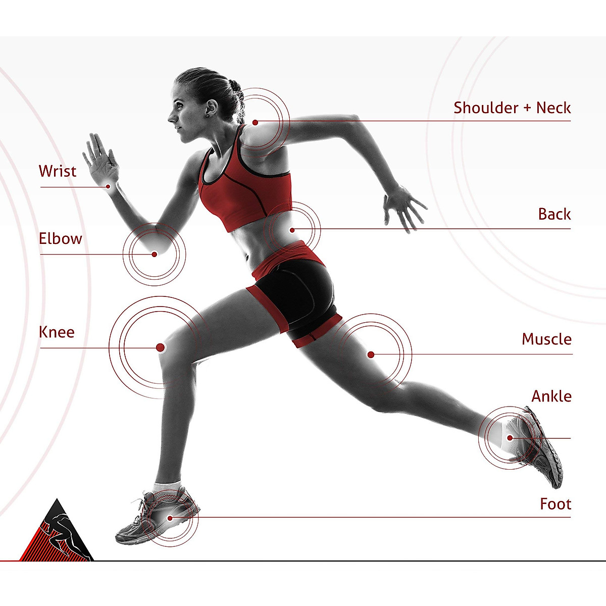 Starktape Kinesiology Tape - Professional 2 Pack Bulk Physio Rolls Sports Tapes for Sensitive Skin. K Physical Therapy Tape for Knee, Shoulder, Ankle, Wrist, Foot, Back Injury Muscle Pain aid - BLACK