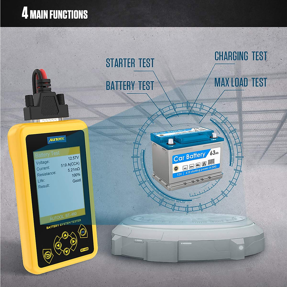 BELEY BT-460 12V/24V Auto Battery Load Tester (BT-460)