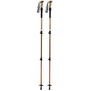 Mountainsmith Tellurite 7075 OLS Trekking Poles (Pair), Burnt Ochre