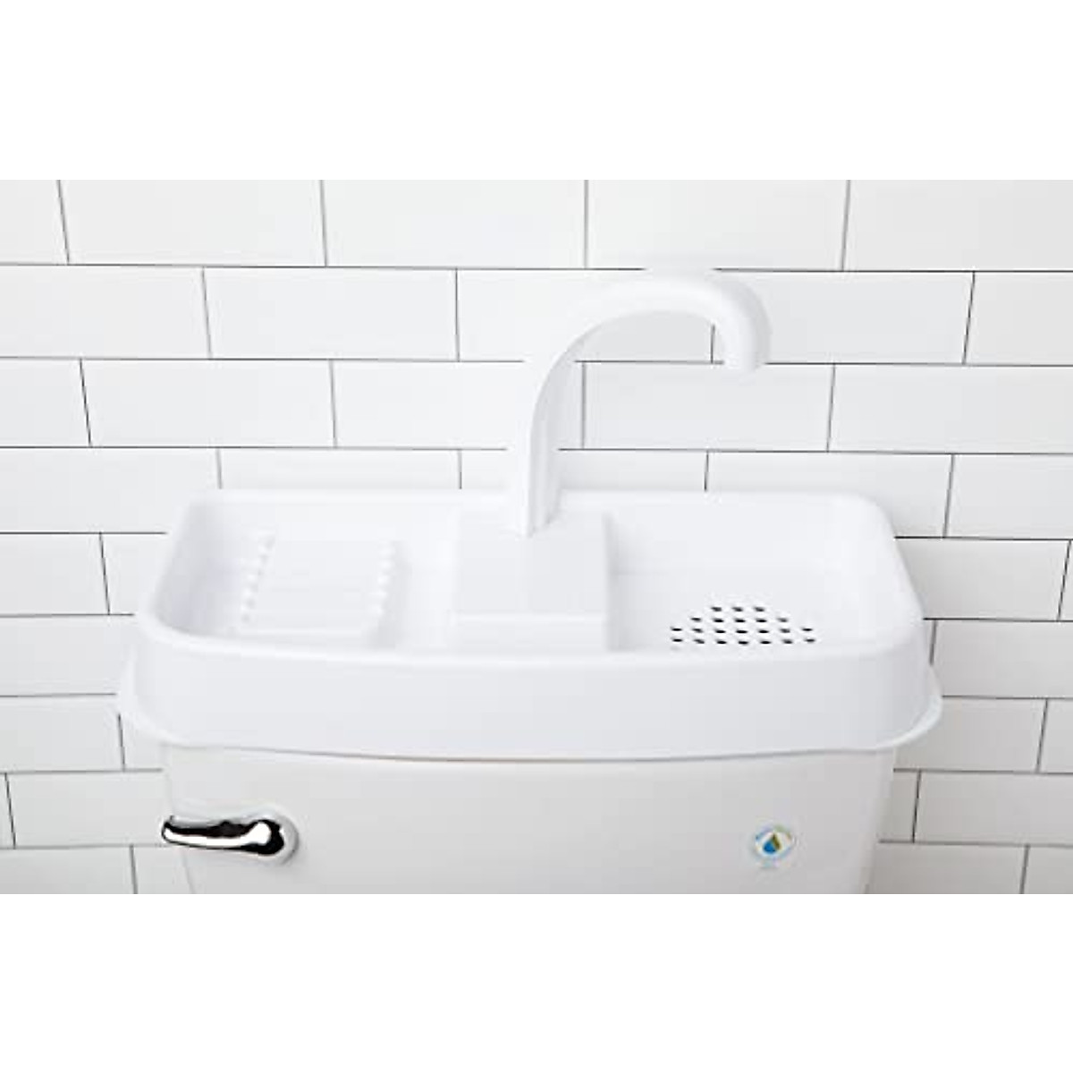 Sink Twice Adaptable for tanks 17.5” – 20.5" (measured with tank lid off)