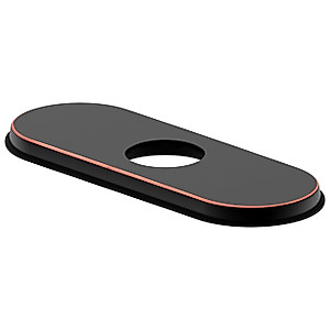 Derengge 4 Inch Bathroom Escutcheon Hole Cover, Faucet Deck Plate,1 Hole or 3 Hole Centerset Faucet Parts,RP-1063-ORB,Oil Rubbed Bronze Finished