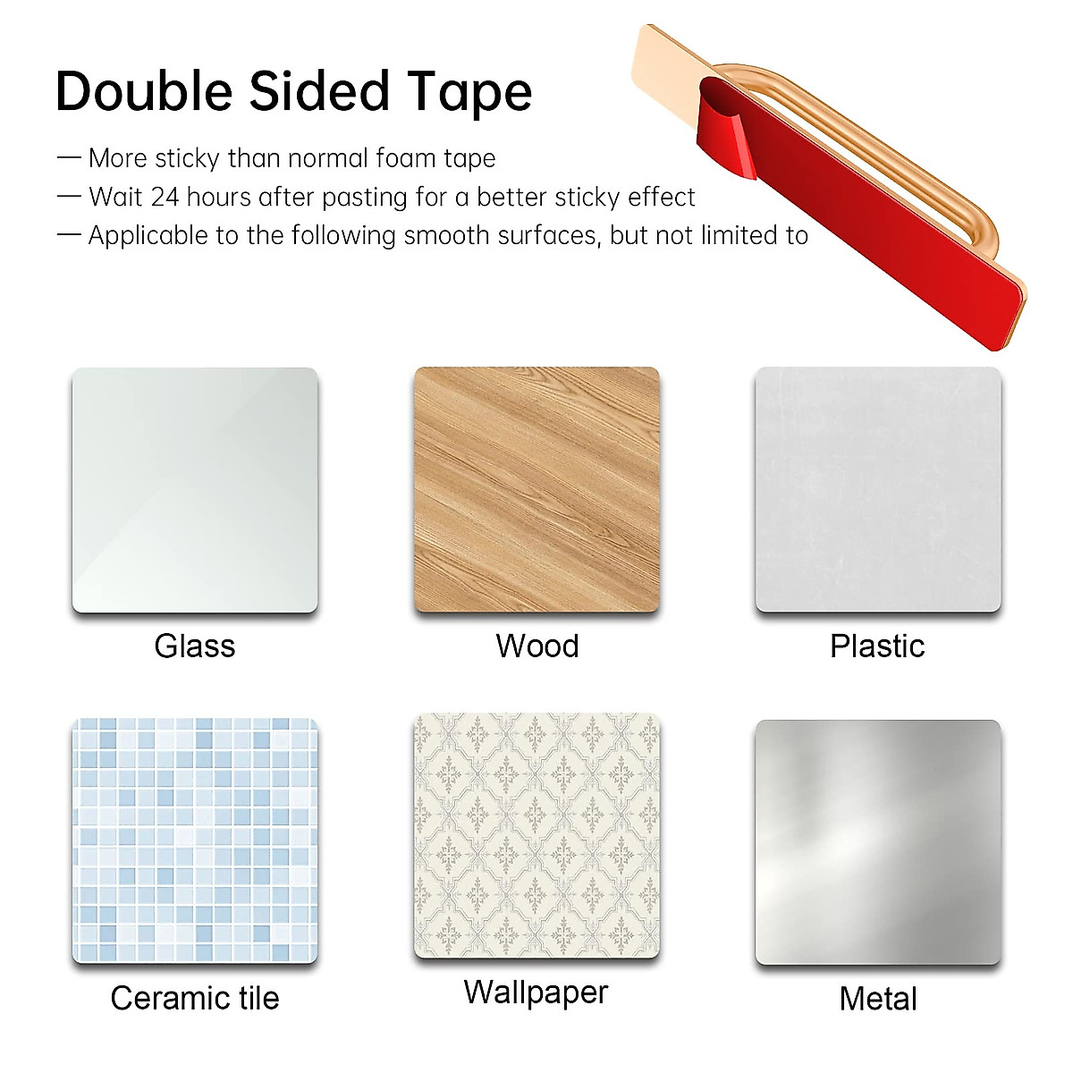 NiHome 2-Pack Aluminum Alloy Self-Adhesive Cabinet Door Handles - 5.8 Inches Instant Drawer Pulls for Kitchen Cabinets, Drawers, Windows and Closets (Gold)