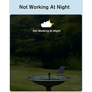 NFESOLAR Solar Water Pump, 5.5W Solar Water Fountain Pump with 1500mAh Battery Backup, 4ft Tubing 16.4ft Cable, 92.5 GPH Solar Pond Pump for Bird Bath Outdoor Ponds Garden Pool Water Feature