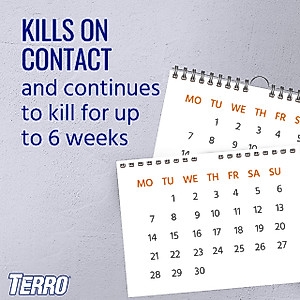 TERRO T401-6 Indoor and Outdoor Ant Killer Aerosol Spray - Kills Ants, Cockroaches, Crickets, Scorpions, Spiders, and Other Insects - 16 Oz