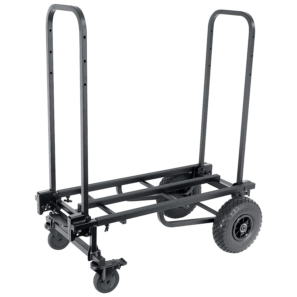 Rockville Rock Cart Pro DJ Equipment Transport Roller Car 700 LB Capacity Bundle with Rockville CART-Stand-Bag Tripod/Mic/Speaker Stand Bag