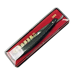 Gold Dollar Shaving Cut Throat Straight Razor Color Silver and Black