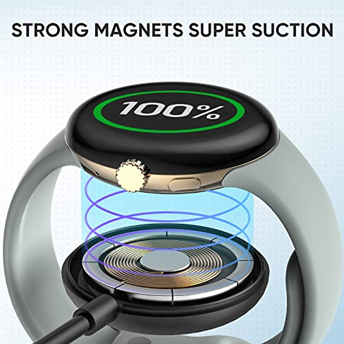 [2-Pack] Charger Compatible for Google Pixel Watch, Charging Cable for Google Pixel Watch, Not for Watch 2, 3.3ft