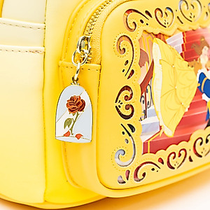 Loungefly Disney Beauty and the Beast, Princess Stories Series Belle Mini Backpack, Ballroom