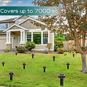 Kittmip 12 Pcs Solar Mole Repellent Ultrasonic Mole Repellent Solar Powered Outdoor Powered Sound Wave Deterrent for Lawn Garden for Snakes Moles Gophers Groundhogs Voles Other Burrowing Mice (Small)