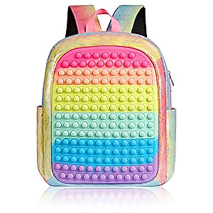 GetWill Pop Backpack for Girls Kids School Backpack, Large Capacity Lightweight Preschool Elementary Kindergarten Kids School Bookbag for Girls Back to School Gifts(14.5L)