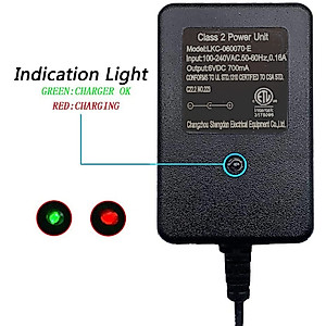 weelye 6V DC 700mA Kids Powered Ride On Car Charger,Universal Children's Electric Ride-On Toys for Kidzone Bumper SUV Toddler Quad ATV Parts