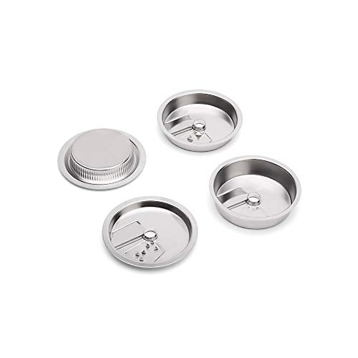 Jarware 3 in 1 Mason Jar Spiralizer Lid, Wide Mouth, Stainless Steel